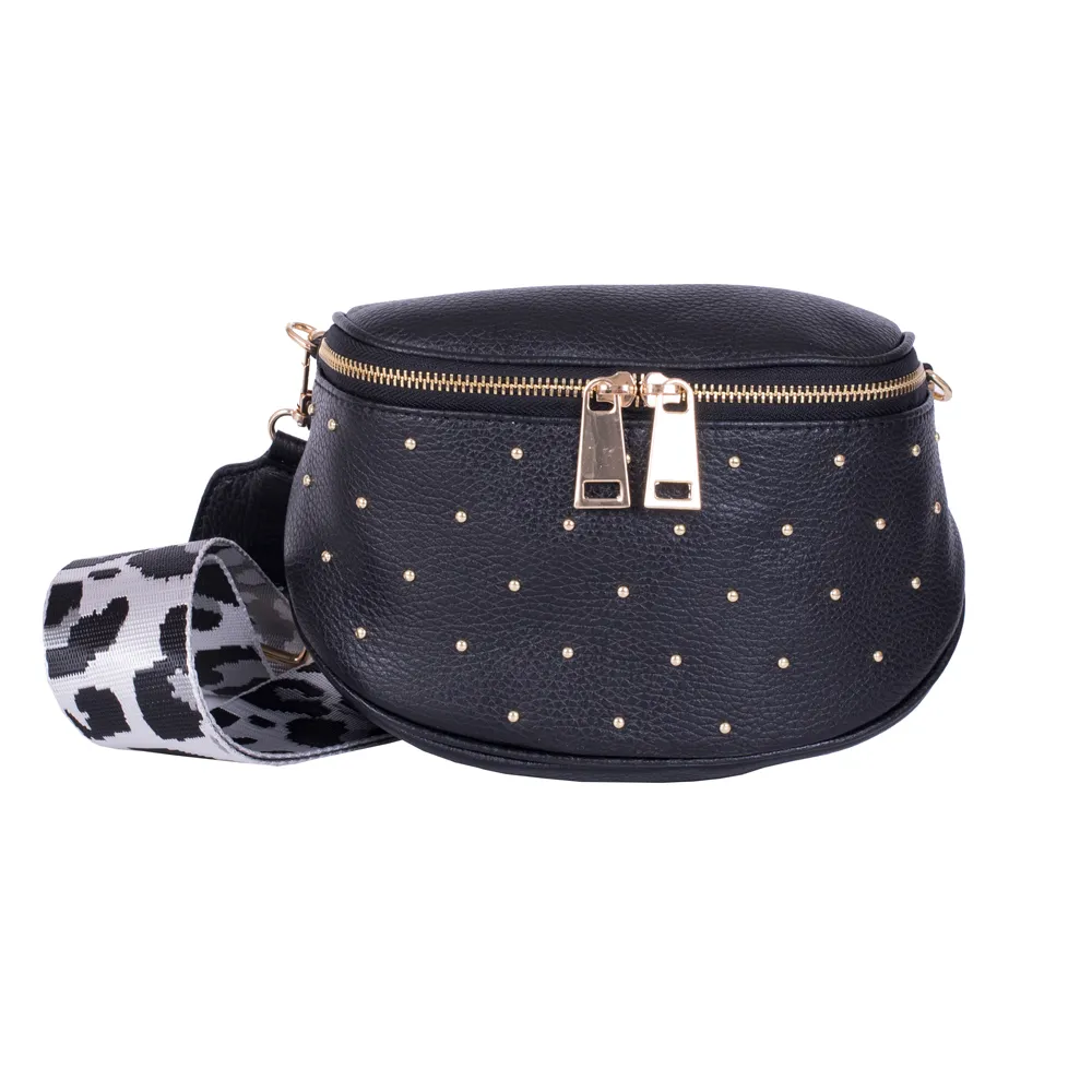 GEANTA DAMA ZEVO NEAGRA PIELE NATURALA DETALIU TINTE CUREA COLORATA ...