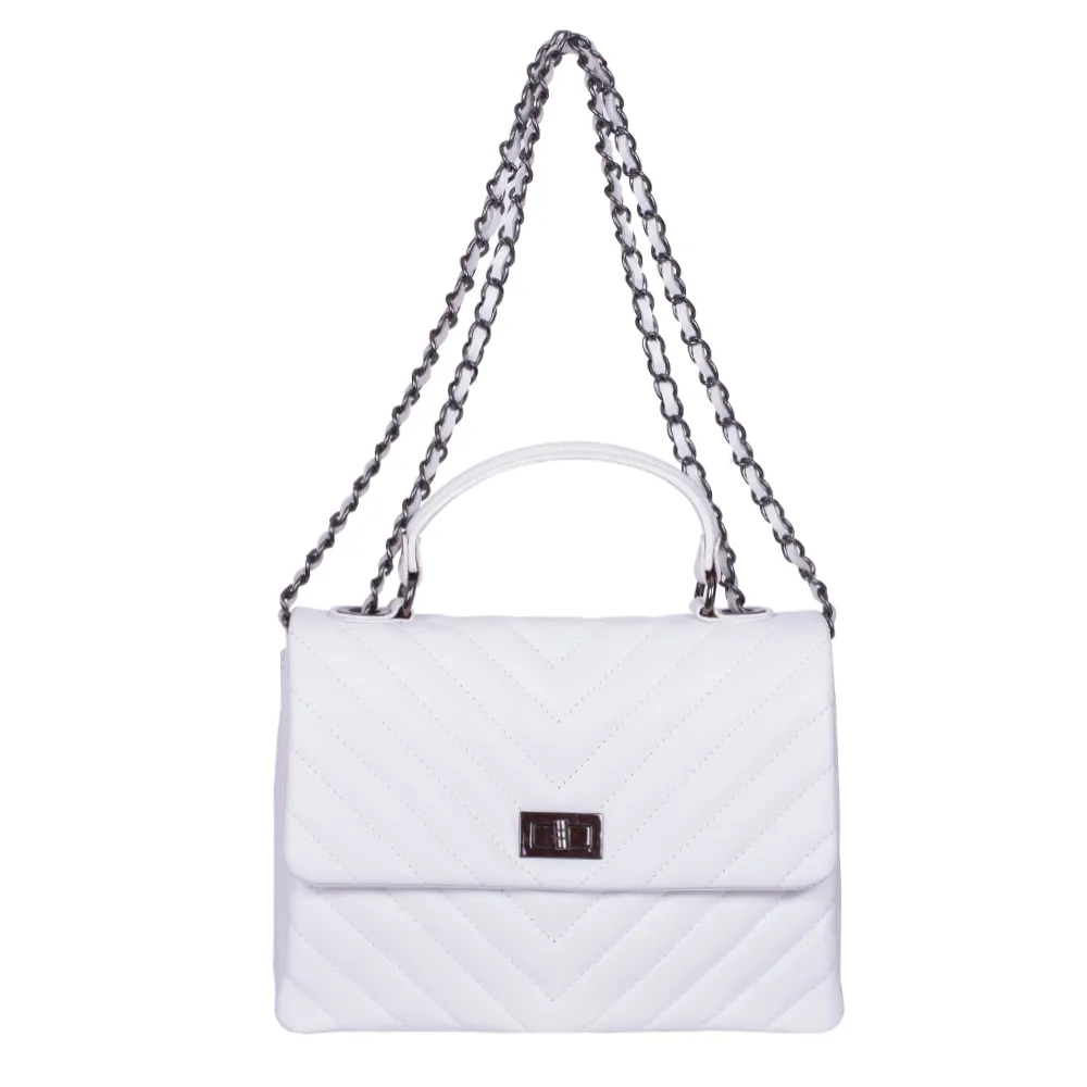 GEANTA ZEVO DAMA ALBA PIELE NATURALA MODEL V SABRINA