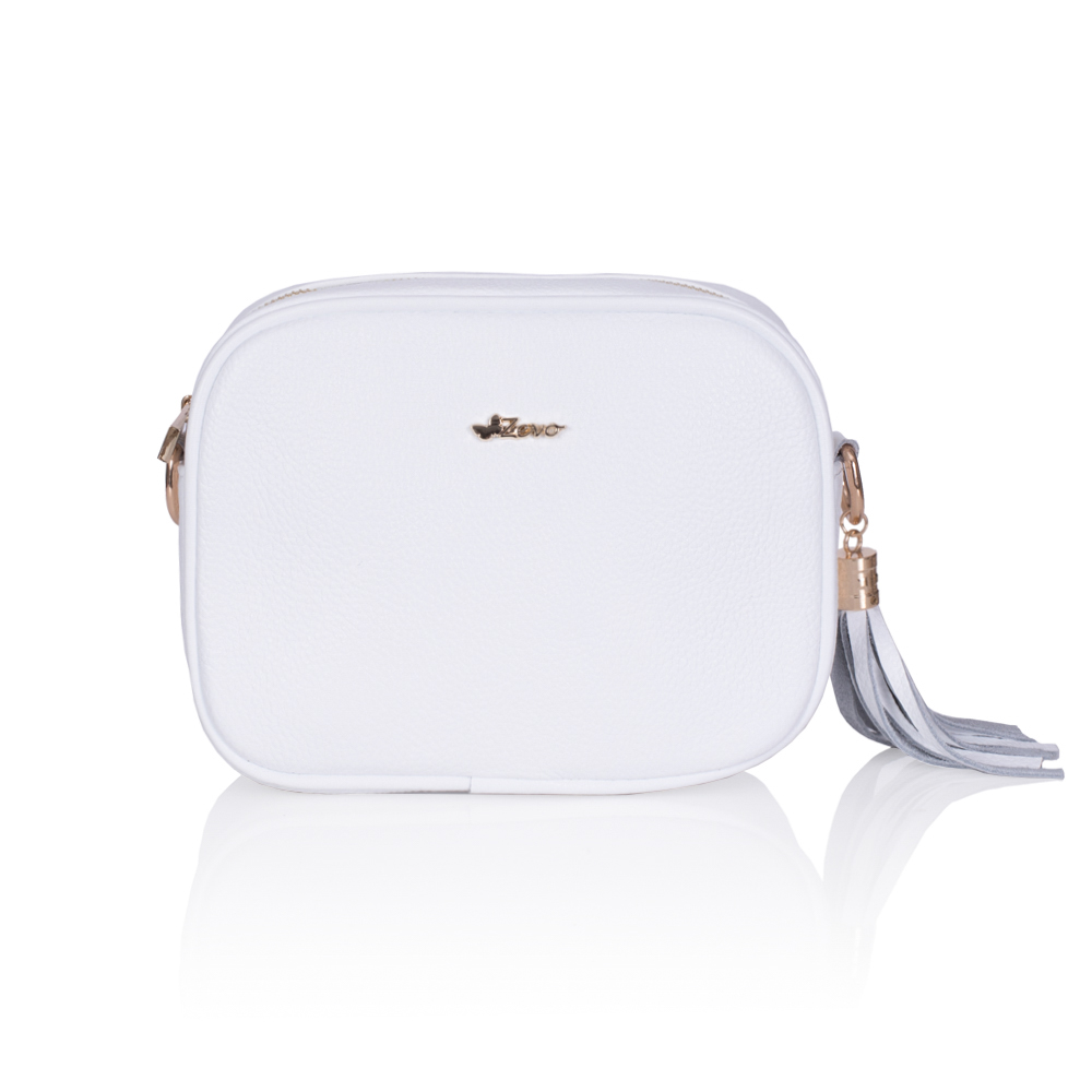 GEANTA ZEVO DAMA MINI ALBA PIELE NATURALA TEXTURATA ANALESIA