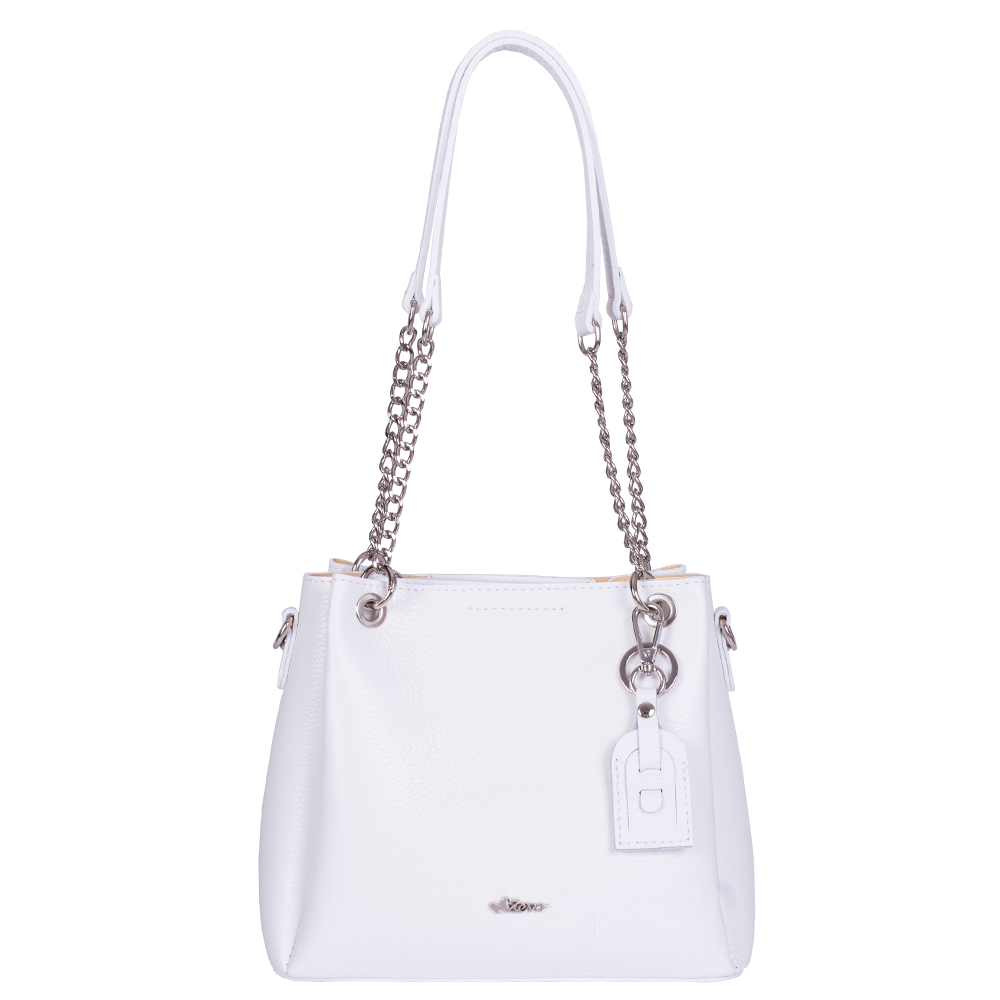 GEANTA ZEVO DAMA ALBA PIELE NATURALA LUNA